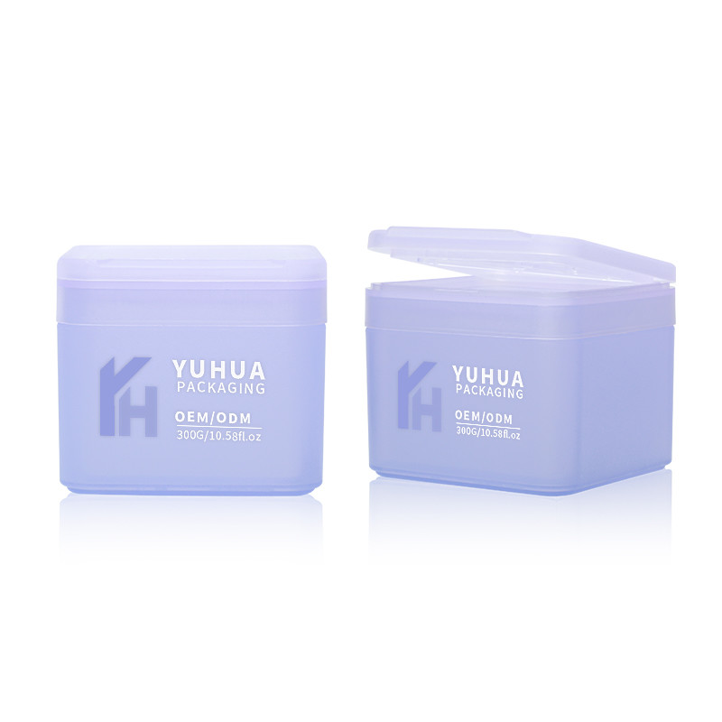 300 Gram Flip Top Plastic Cream Jar Pp Empty Plastic Cosmetic Jar With Lid