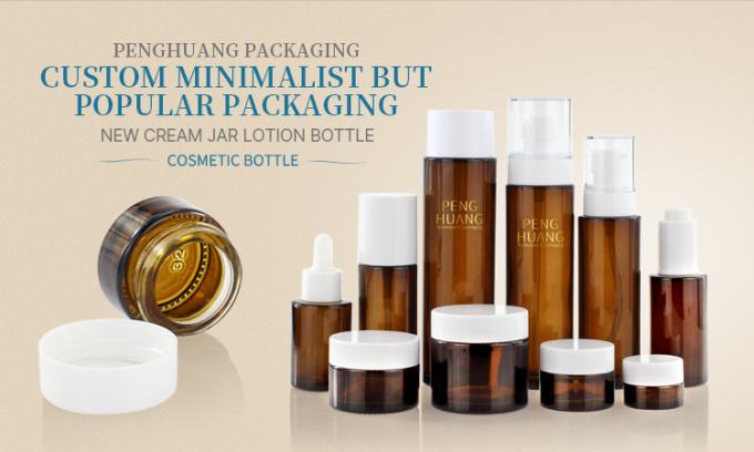 Liquid Foundation 30ml 60ml Cosmetic Packaging Set Black Frosted With Pump