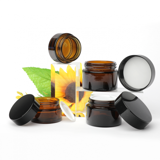 Custom Cosmetic Set Slant Shoulder Glass Bottle Jar Cosmetic Packaging ...