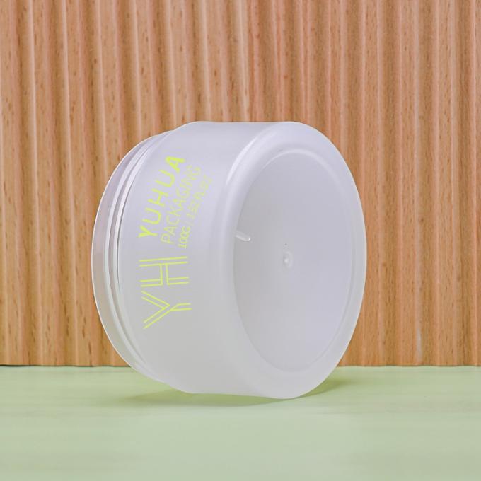 100g Double Wall Plastic Packaging Jars With Green Screw Top Cap Samll ...